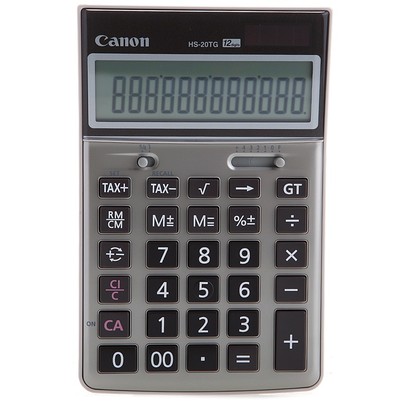 佳能（Canon）HS-20TG 环保桌面式计算器_桌面型语音型_计算器_办公文具_一线达通-阳光采购、正品保障、惠到实处、专业售后