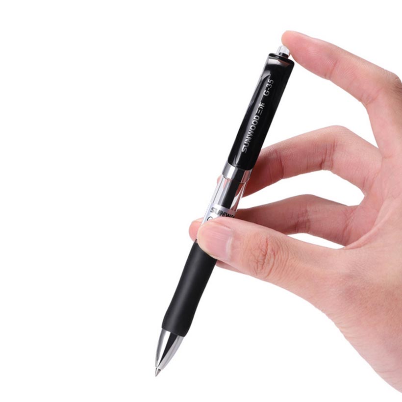 三木（SUNWOOD）G-35 按动中性笔 蓝0.5mm 子弹头 12支/盒 单盒 蓝色_中性笔_学习用品类_办公文具_一线达通-阳光采购 ...