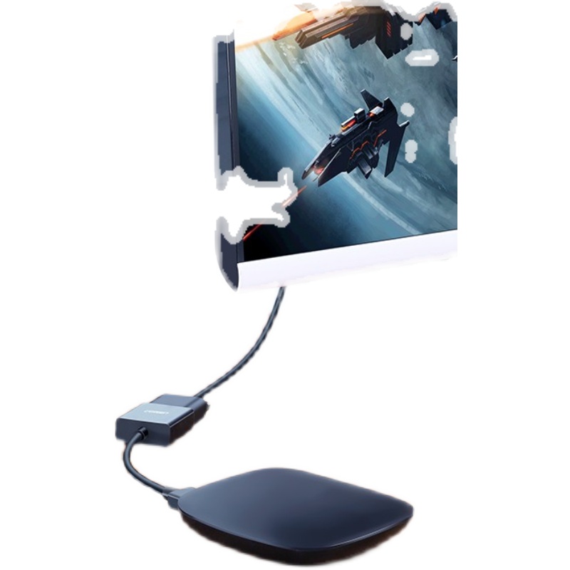 绿联（UGREEN）60738 HDMI转VGA线转换器 高清视频转接头适配器 显示器PPT投影仪线黑色_政府企业电子采购平台